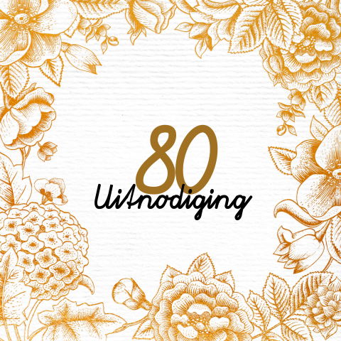 Uitnodiging 80 jaar en verjaardag 70 jaar | Makkelijk maken!