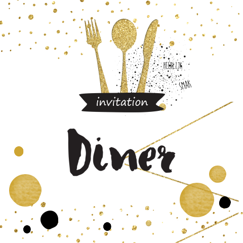Uitnodiging voor een etentje